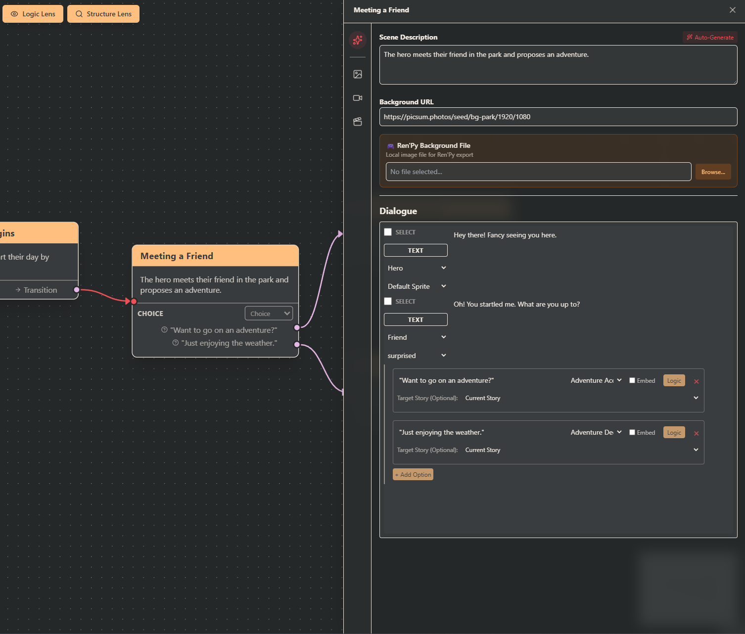 Neotale - Create Visual Novels with AI